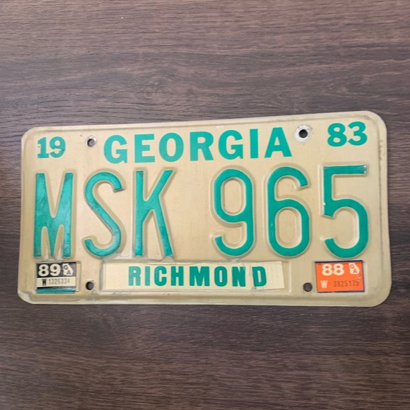 Other | Vintage Georgia License Plate | Poshmark